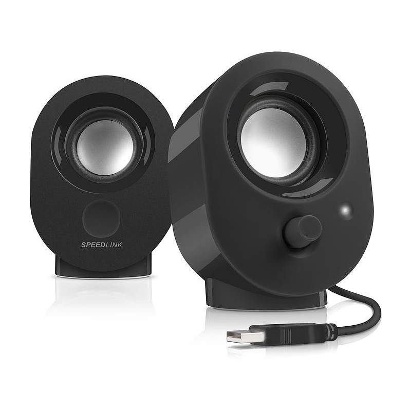 SPEEDLINK Speaker 4W RMS MP3 USB Black SL-8001-BK - ProComponentes