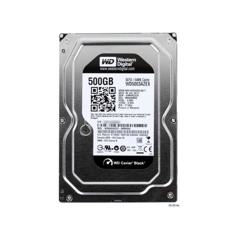 Western Digital 500GB WD5003AZEX - ProComponentes