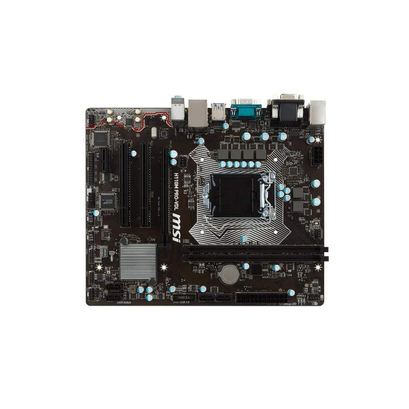 MSI H110M PRO-VDL Intel H110 LGA 1151 (Socket H4) Micro ATX 911-7A49 ...