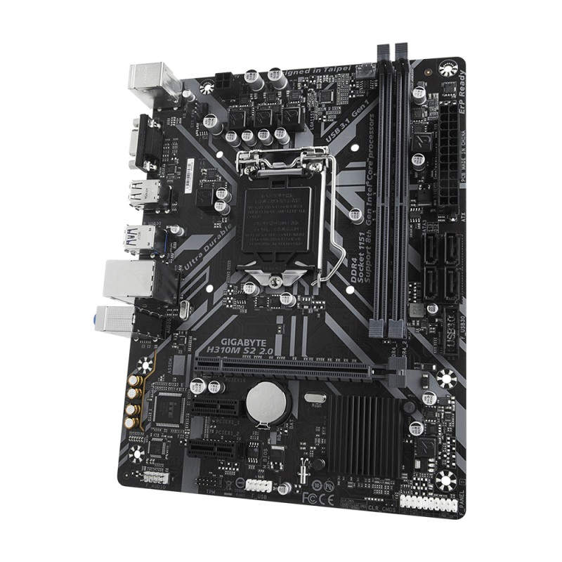 Gigabyte H310M S2 2.0 placa base LGA 1151 (Zócalo H4) Micro ATX Intel ...