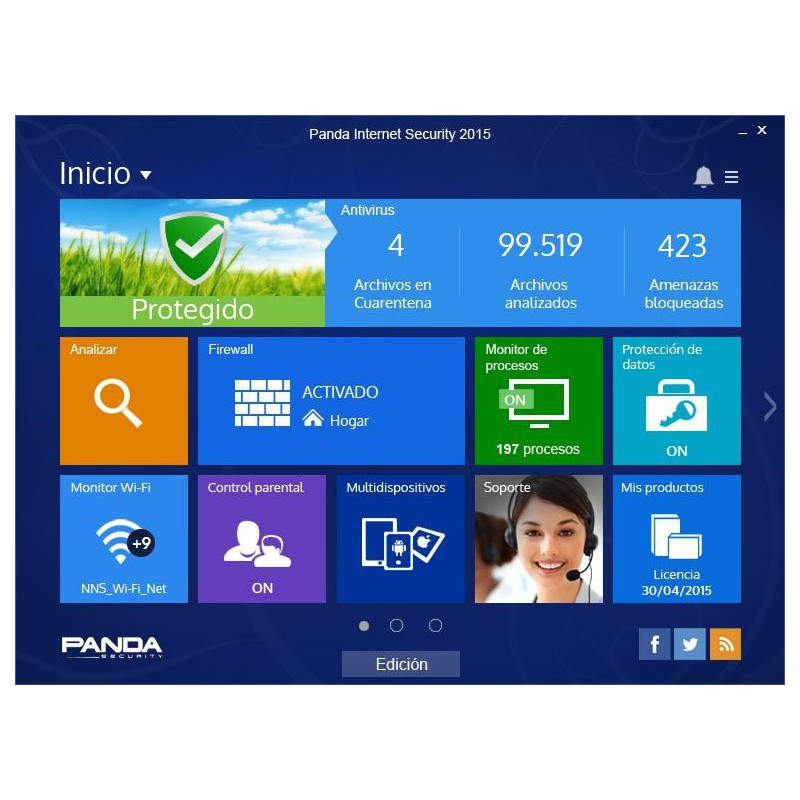 Panda Internet Security 2015 A12MD15MR6 - ProComponentes