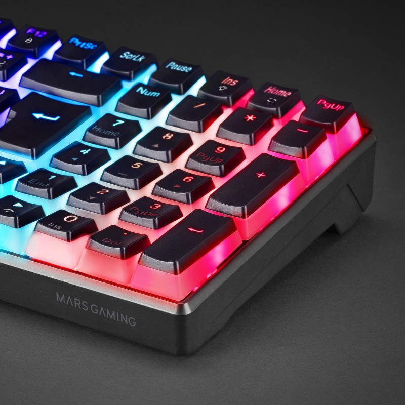 Mars Gaming MKULTRA Teclado Mecánico Negro RGB Compacto 96% Switch ...