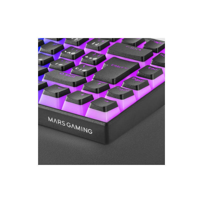 Mars Gaming MKCLOUD Teclado Inalámbrico RGB Negro Switch Azul Español ...