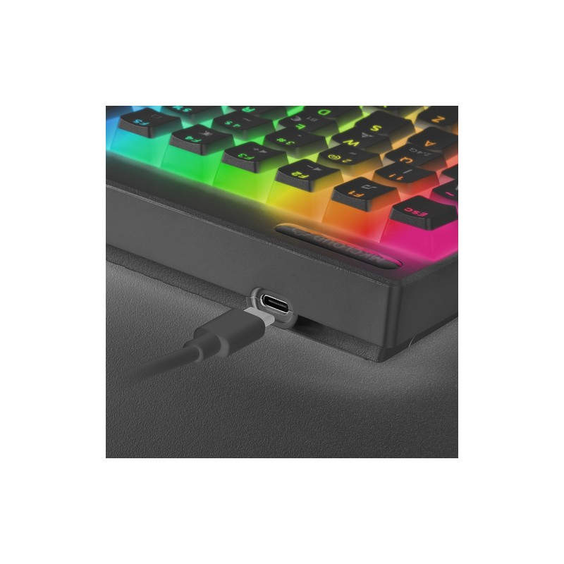 Mars Gaming MKCLOUD Teclado Inalámbrico RGB Negro Switch Azul Español ...