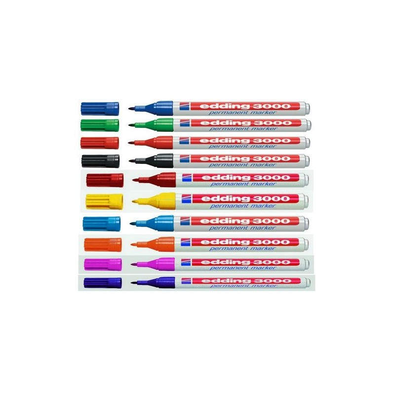 Edding 3000 marcador permanente Naranja 10 pieza(s) - ProComponentes