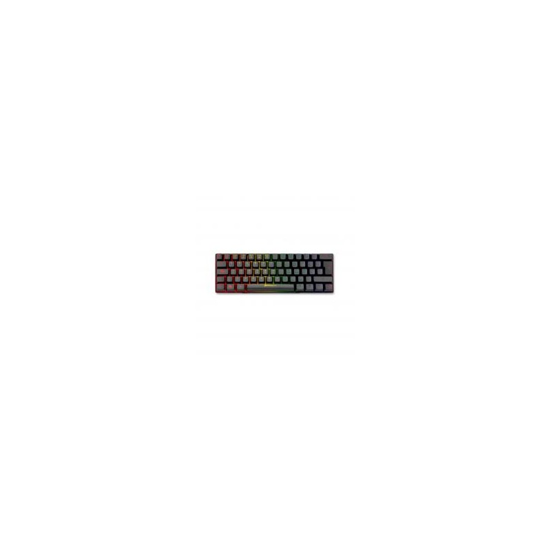 Teclado mecanico gaming phoenix mirage tkl 60% ultra compacto iluminacion full rgb brown ...
