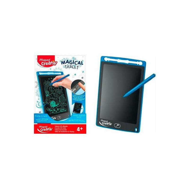 MAPED TABLERO DE LECTURA Y ESCRITURA MAGICAL TABLET CON PANTALLA LCD +4 ...
