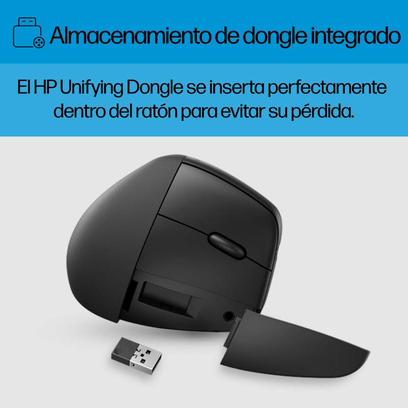 HP - HP Ratón vertical ergonómico 925 - 6H1A5AA - ProComponentes