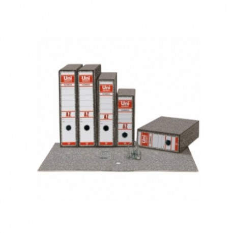 ARCHIVADOR CLASICO A4 65MM SIN RADO COLOR COLOR GRIS UNISYSTEM CLASICO ...