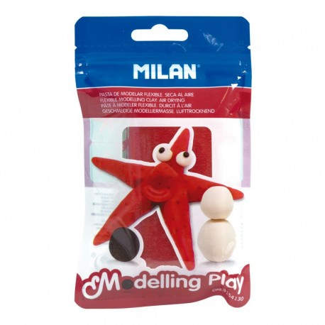 Milan Pasta de modelar Modelling Play seca al aire, rojo - ProComponentes