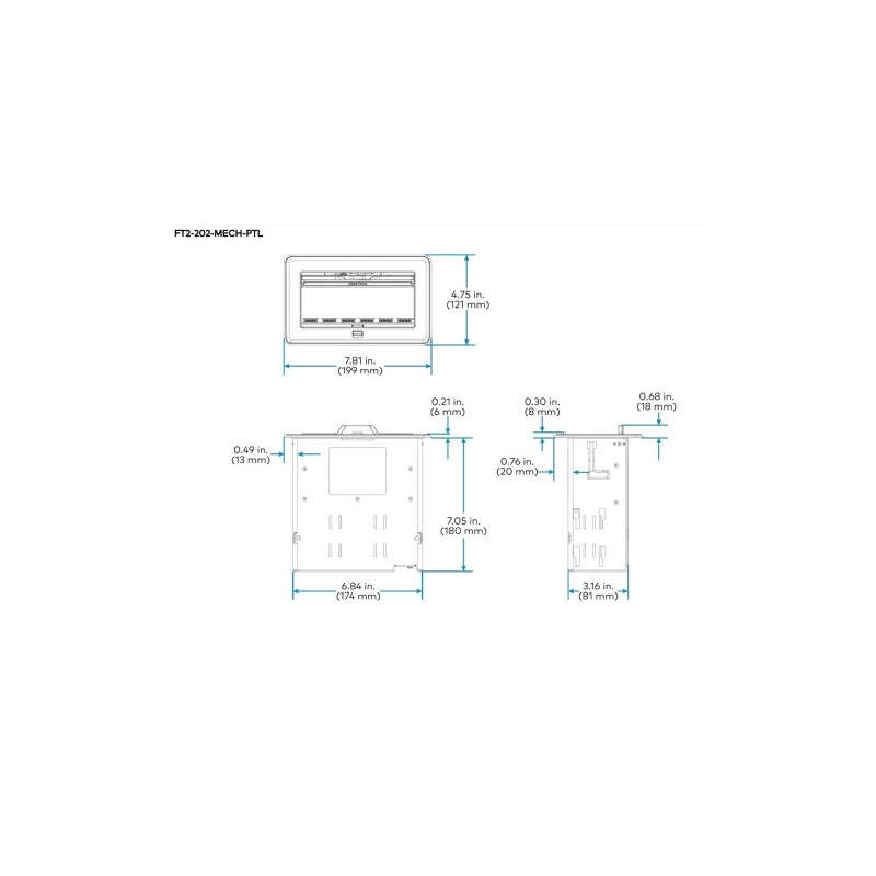 CRESTRON ELECTRONICS - CRESTRON FLIPTOP FT2 SERIES CABLE MANAGEMENT ...