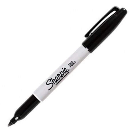 SHARPIE MARCADOR PERMANENTE FINE 0,9MM NEGRO PUNTA REDONDA PACK DE 32+4 ...