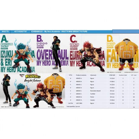 Ichiban kuji my hero academia mha bright future lote 70 articulos ...