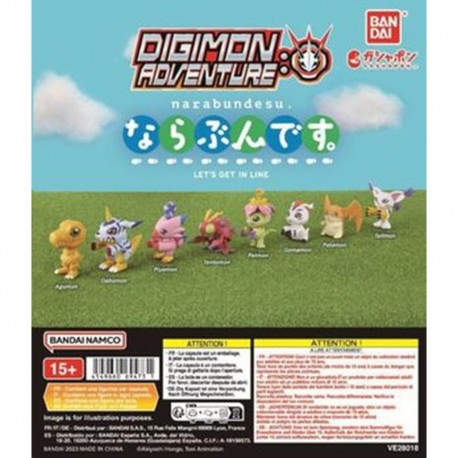 Surtido bandai gashapon digimon let's get in line 40 articulos ...